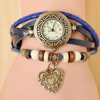 Heart Vintage Wrap Watch – Bella Florra