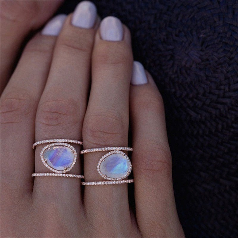 Vintage boho Moon Ring – Bella Florra