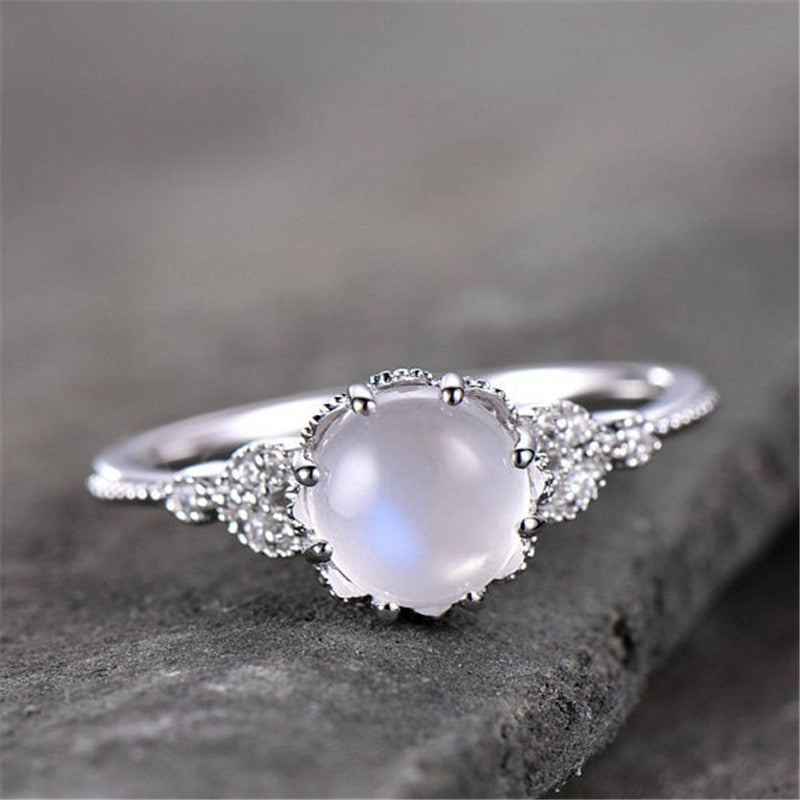 June Birthstone Moonstone Ring – Bella Florra
